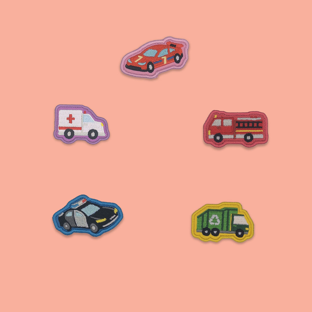 Vehicles By RUNRASCALS | Sticky Patches | Kids' Clothes
